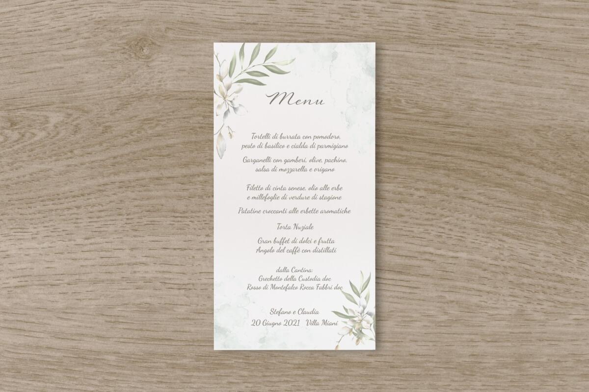 Camille Menu Matrimonio Floreale | Progetti di Nozze